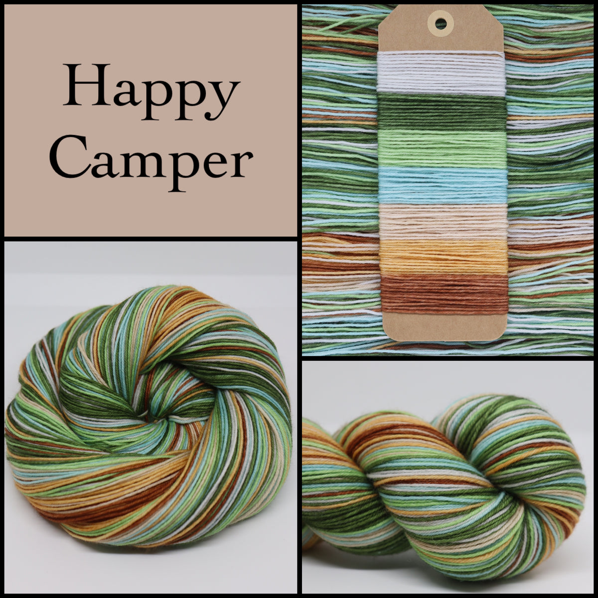 Happy Camper Self Striping Yarn Dyed to Order – Night Owl Fibers